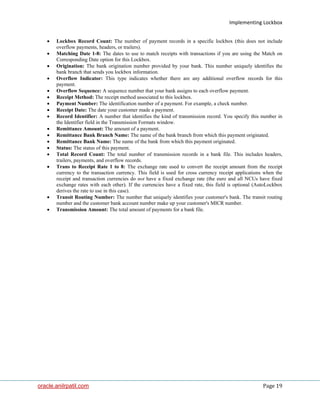 Implementing lockbox | PDF