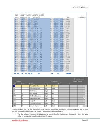 Implementing lockbox | PDF