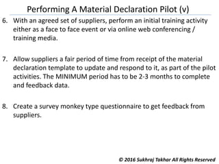 Implementing A Material Declaration System | PDF