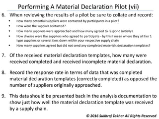 Implementing A Material Declaration System | PDF