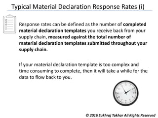 Implementing A Material Declaration System | PPT