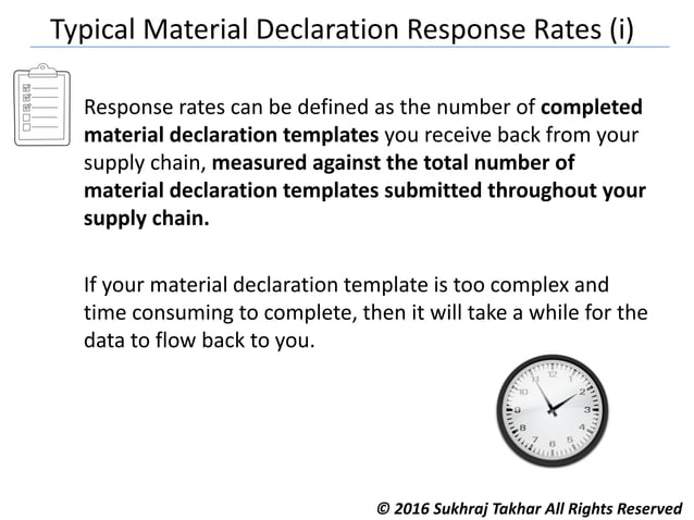 Implementing A Material Declaration System | PPT
