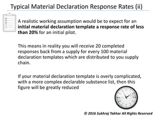 Implementing A Material Declaration System | PPT