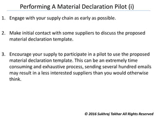 Implementing A Material Declaration System | PPT