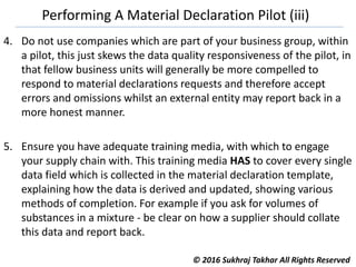 Implementing A Material Declaration System | PPT
