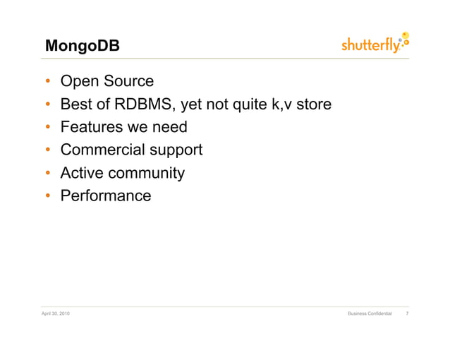 Implementing MongoDB at Shutterfly (Kenny Gorman) | PPT