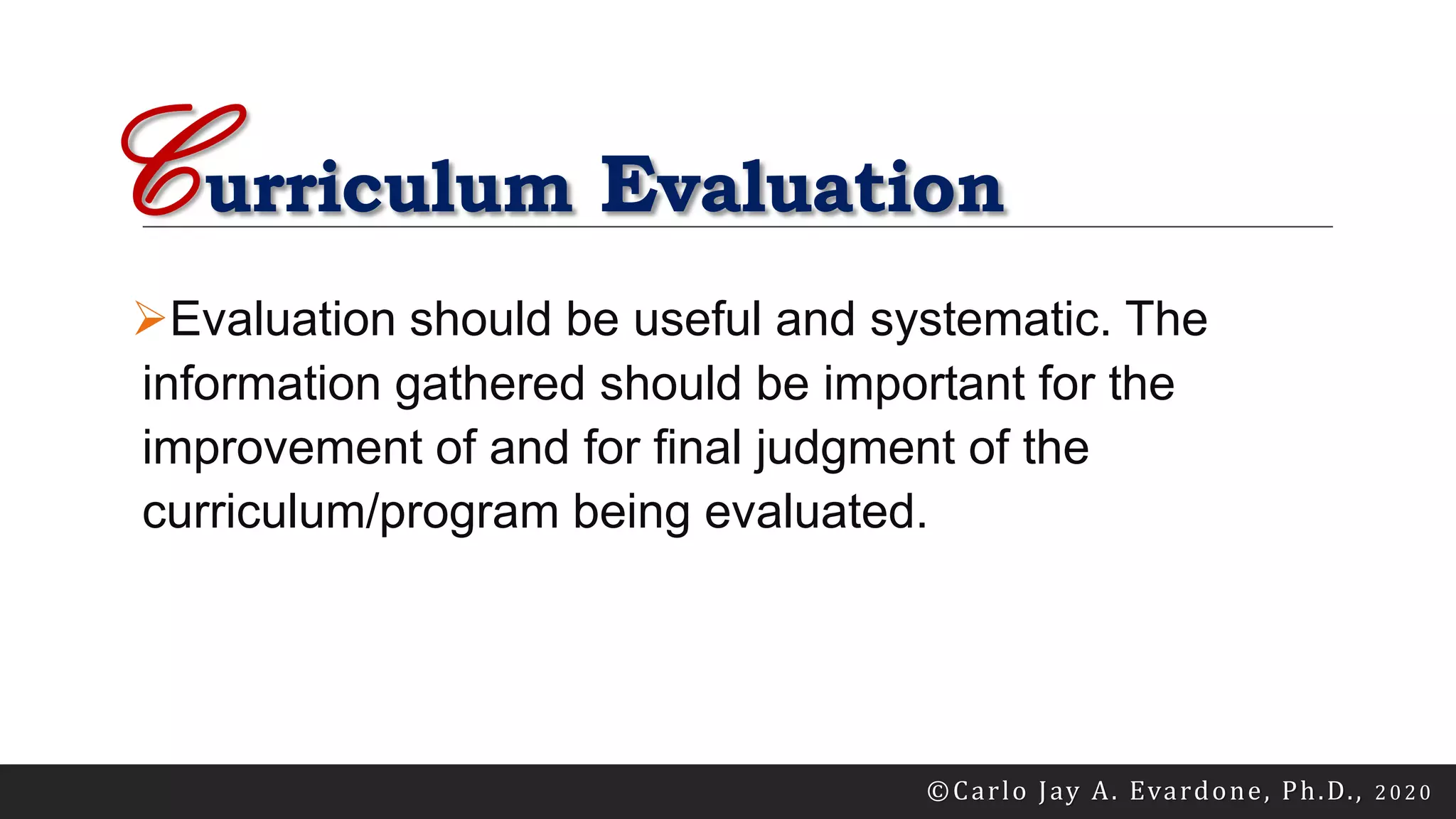Implementing, Monitoring, and Evaluating the Curriculum | PDF