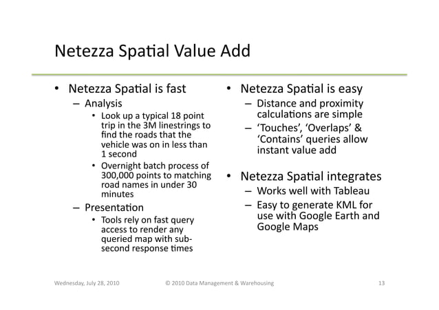 Implementing Netezza Spatial | PPT Implementing Netezza Spatial | PPT