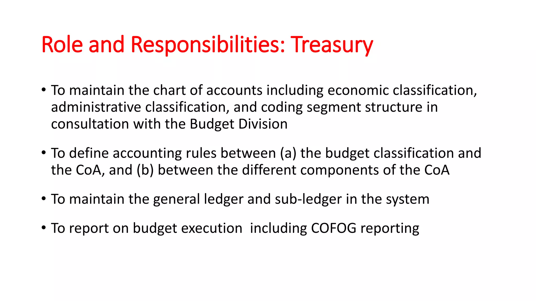 Introducing and Implementing a new Chart of Accounts in Government | PPT