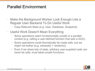 Implementing Parallelism in PostgreSQL - PGCon 2014 | PDF | Databases ...