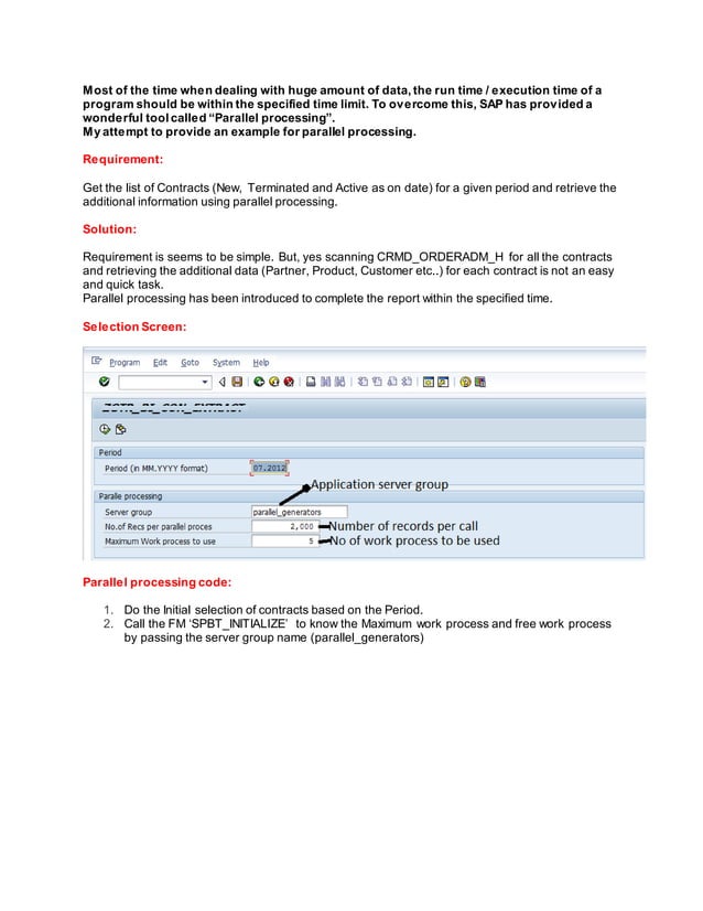 Implementing Parallel Processing In Abap 