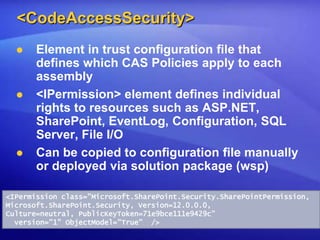 Implementing Partial Trust In Share Point | PPTX | Computing | Technology & Computing