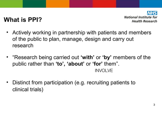 Implementing Patient & Public Involvement in Research: 27.06.2017