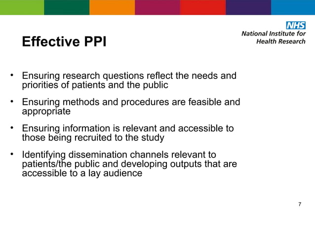 Implementing Patient & Public Involvement in Research: 27.06.2017