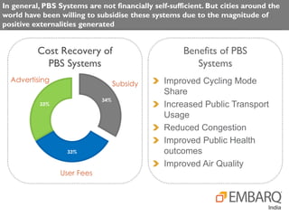 Implementing Public Bicycle Sharing (PBS) Systems in India | PDF