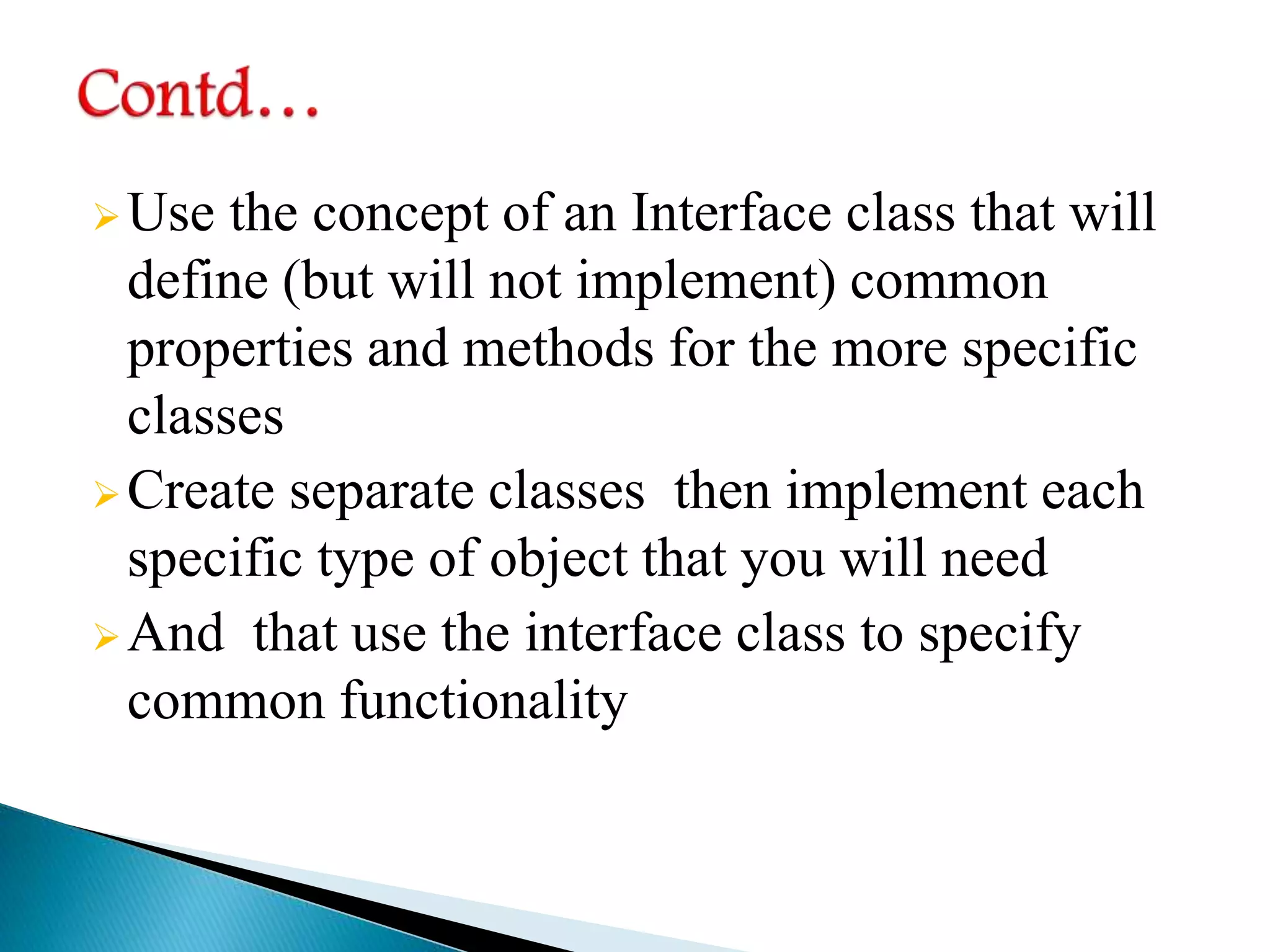 Implementing polymorphism | PPT