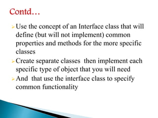 Implementing polymorphism | PPT