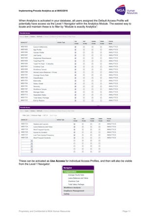 Implementing Preceda Analytics | PDF