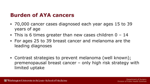 Implementing prevention AYA survivors | PDF