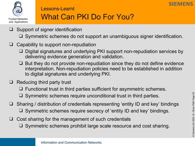 Implementing Public Key Infrastructures Ppt