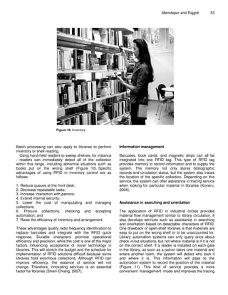Implementing radio frequency identification technology in libraries ...