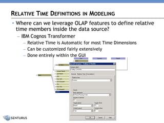 Implementing Relative Time in Cognos BI: Using OLAP Modeling & Reporting Tools | PDF