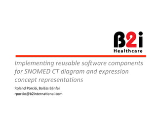 Implementing reusable software components for SNOMED CT diagram and expression concept ...