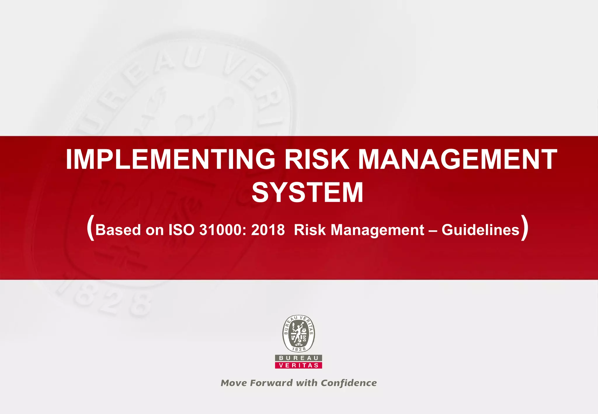 Implementing a Risk Management System based on the ISO 31000 | PPT