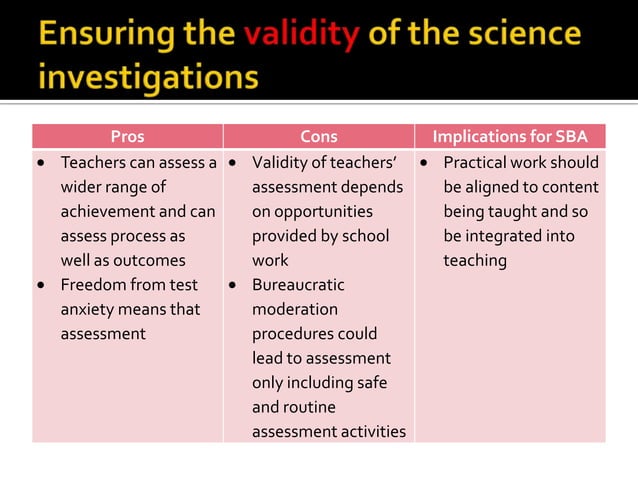 Implementing Science Investigations for the CSEC SBA | PPTX