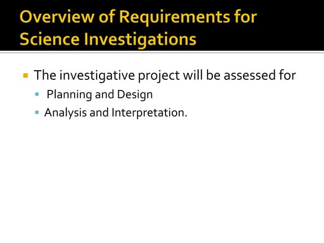 Implementing Science Investigations for the CSEC SBA | PPTX