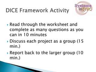 D.I.C.E. Don't Roll Snake Eyes When You Implement Strategic Change | PPTX