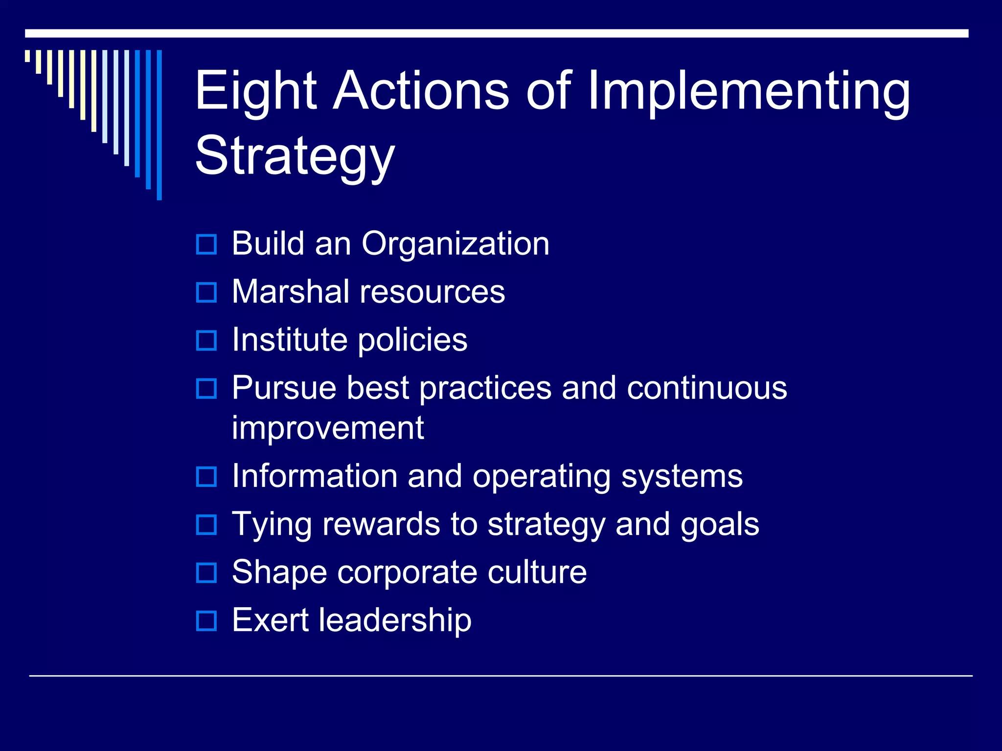 Implementing strategy | PPT