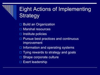 Implementing strategy | PPT