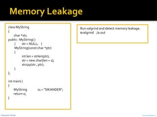 Implementing string | PPT