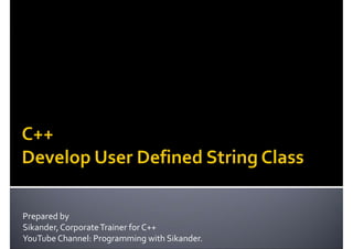 Implementing String | PPT