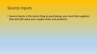 Implementing supply chain management | PPT