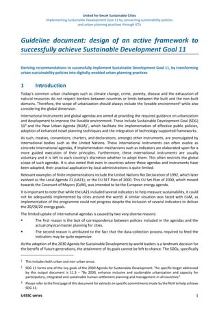 Implementing SDG11 by connecting sustainability policies and urban ...