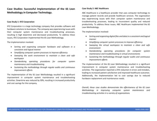 Implementing the 6S Lean Methodology for Streamlined Computer System ...