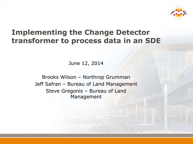 Implementing the Change Detector Transformer to Process Data in a Software Defined Environment ...