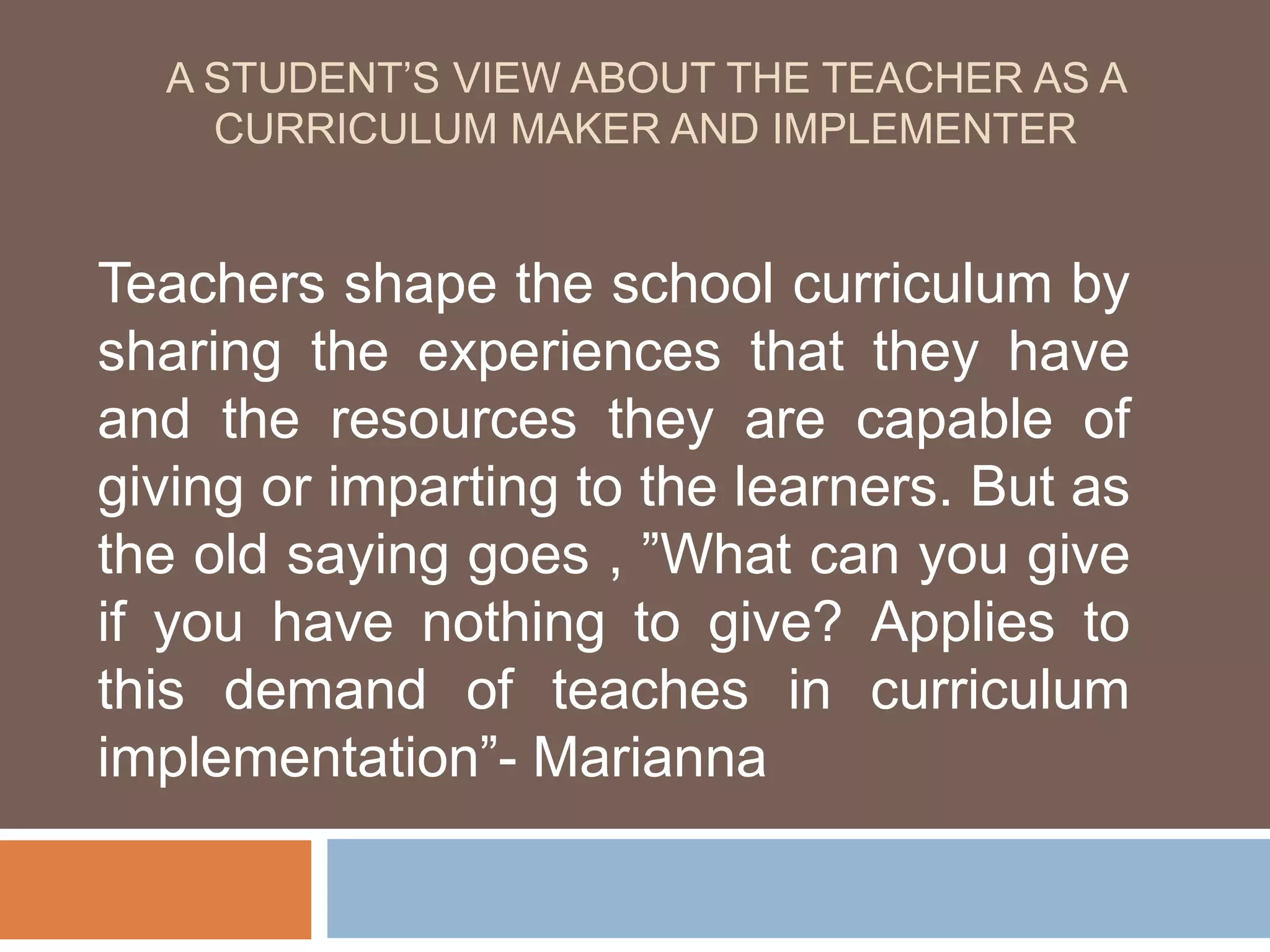 Implementing the curriculum | PPTX | Professional School | Postgraduate ...