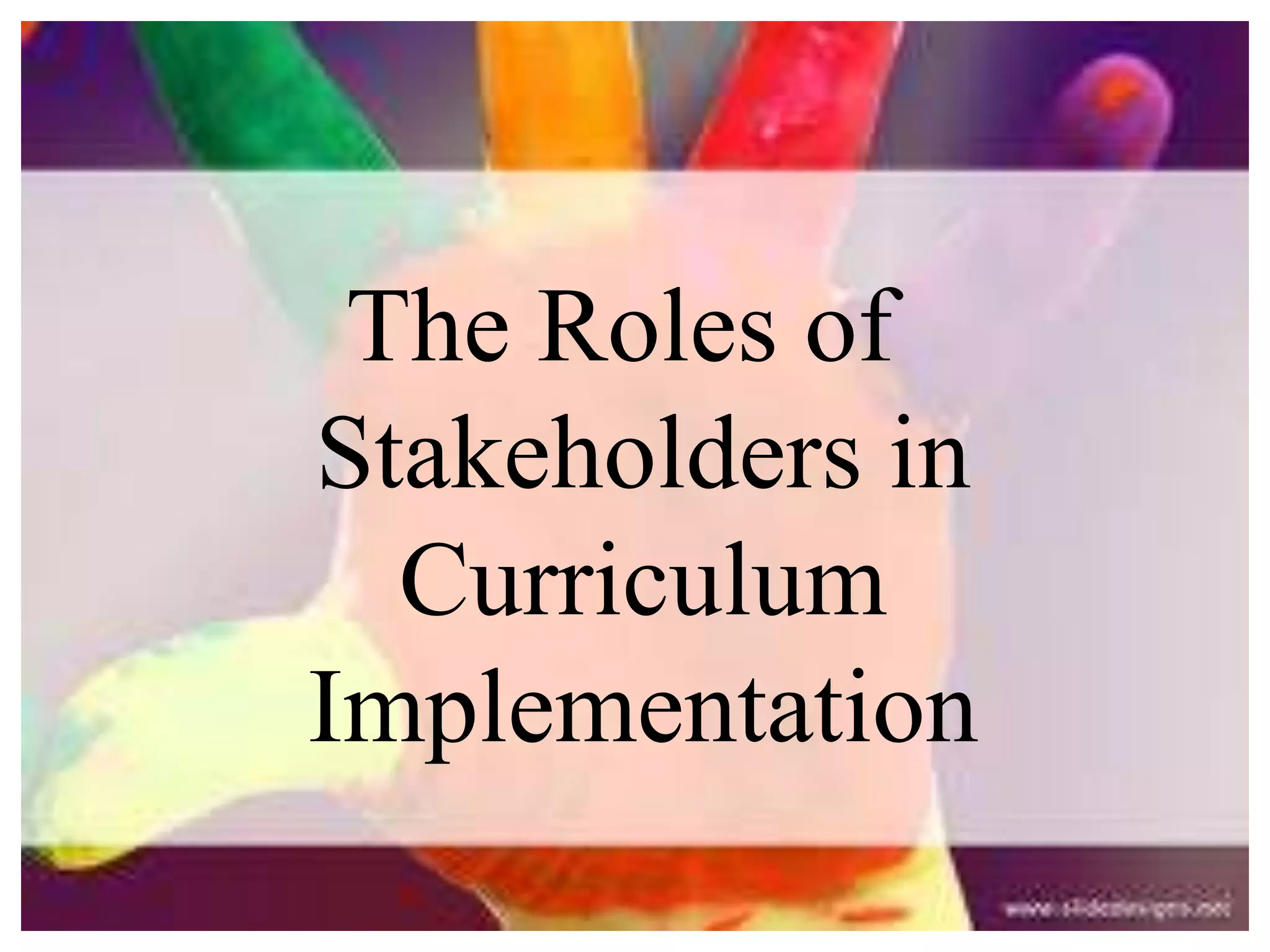 Implementing the curriculum | PPTX