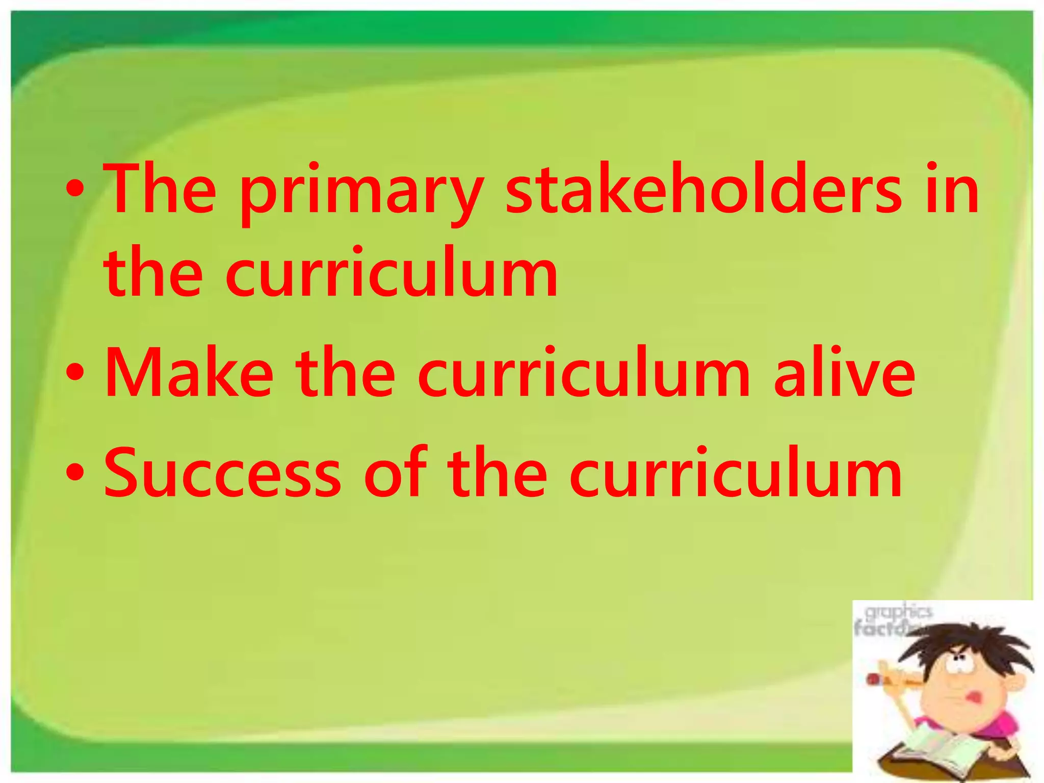 Implementing the curriculum | PPTX