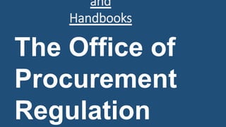 Implementing the procurement legislation | PPTX