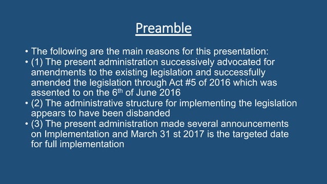 Implementing the procurement legislation | PPTX