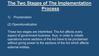 Implementing the procurement legislation | PPTX