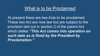Implementing the procurement legislation | PPTX