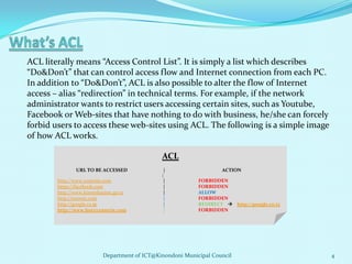 Implementing transparent proxy server with acl | PPTX | Computer Networking | Computing