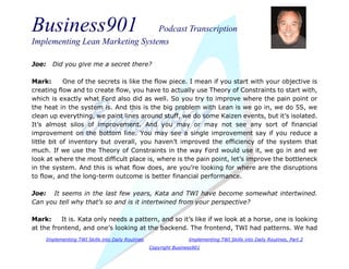 Implementing TWI into Daily Work | PPT