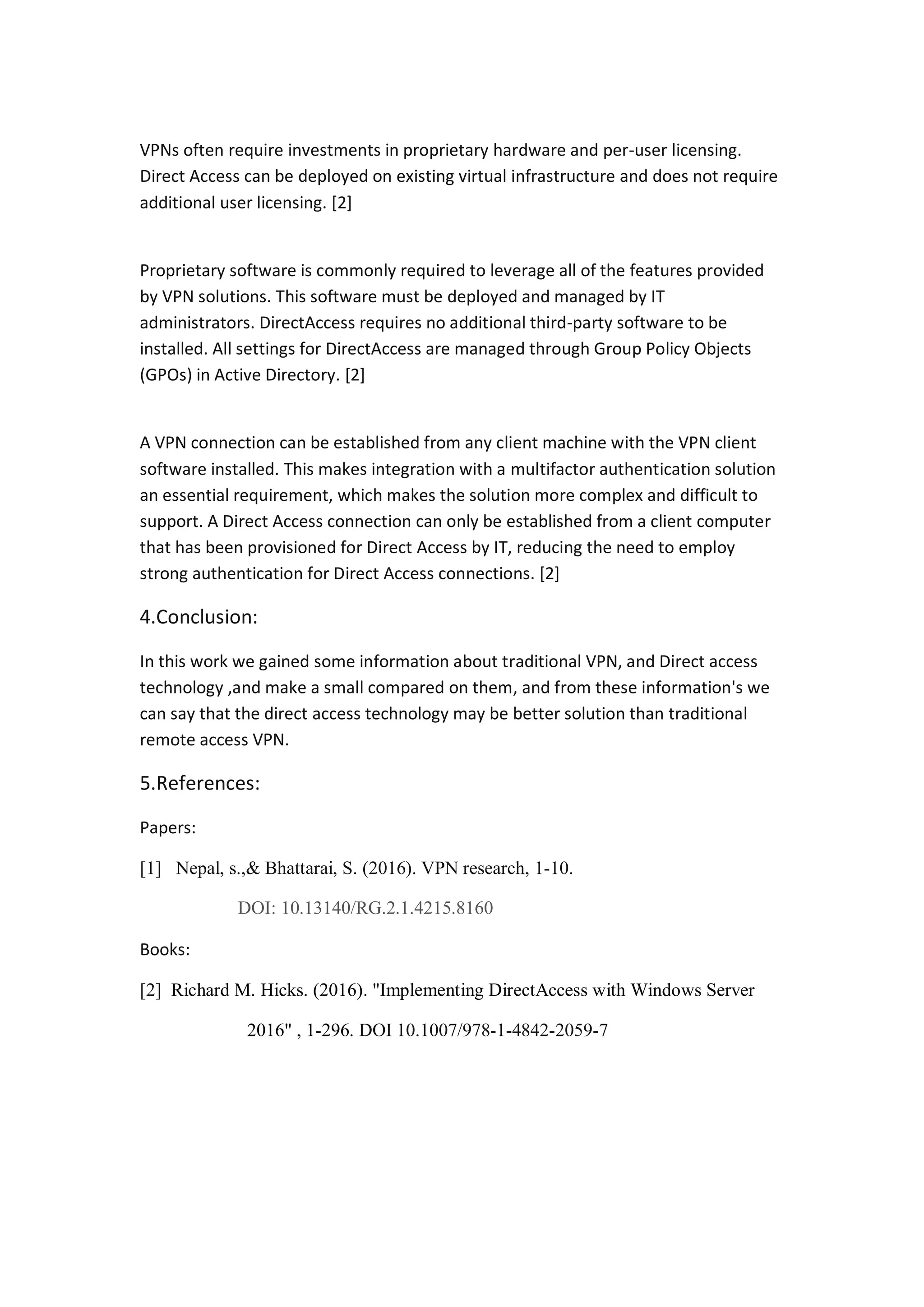 Implementing vpn using direct access technology | PDF