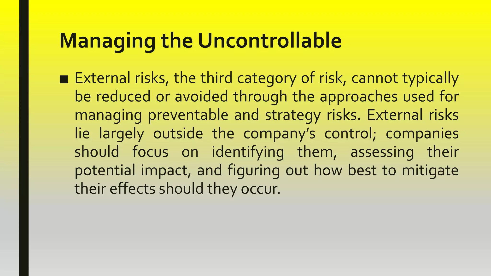 Implementing Ways to Limit Risk (Risk Mitigation) | PPTX